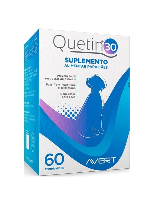 Suplemento Alimentar Avert Quetin 30 para Cães - 60 Comprimidos - R$229,99