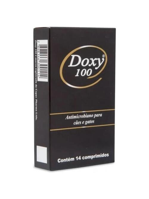 Antimicrobiano Doxy 100 Cepav para Cães e gatos - 14 comprimidos - a ...