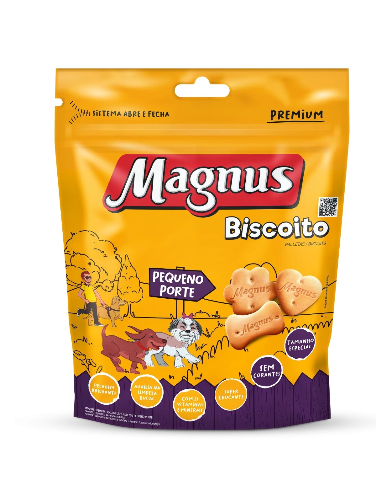 Comprar Magnus Biscoito para Cães Adultos Pequeno Porte - 1Kg - R$29,94 ...
