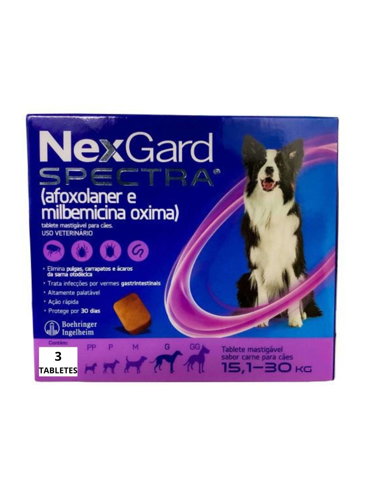 Comprar Antipulgas e Carrapatos Nexgard Spectra para Cães 15,1 até 30Kg ...