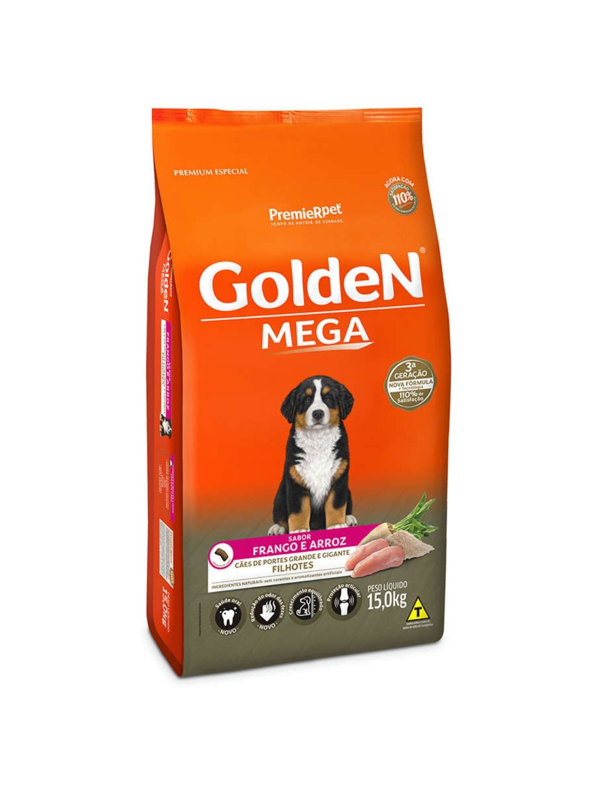 Comprar Ração Golden Mega para Cães Filhotes de Porte Grande Sabor ...