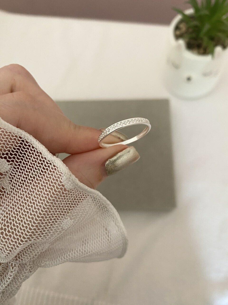 Comprar Anel Aparador Zircônias Transparente - Hamu Pratas - Jóias incríveis em Prata de Lei (925)