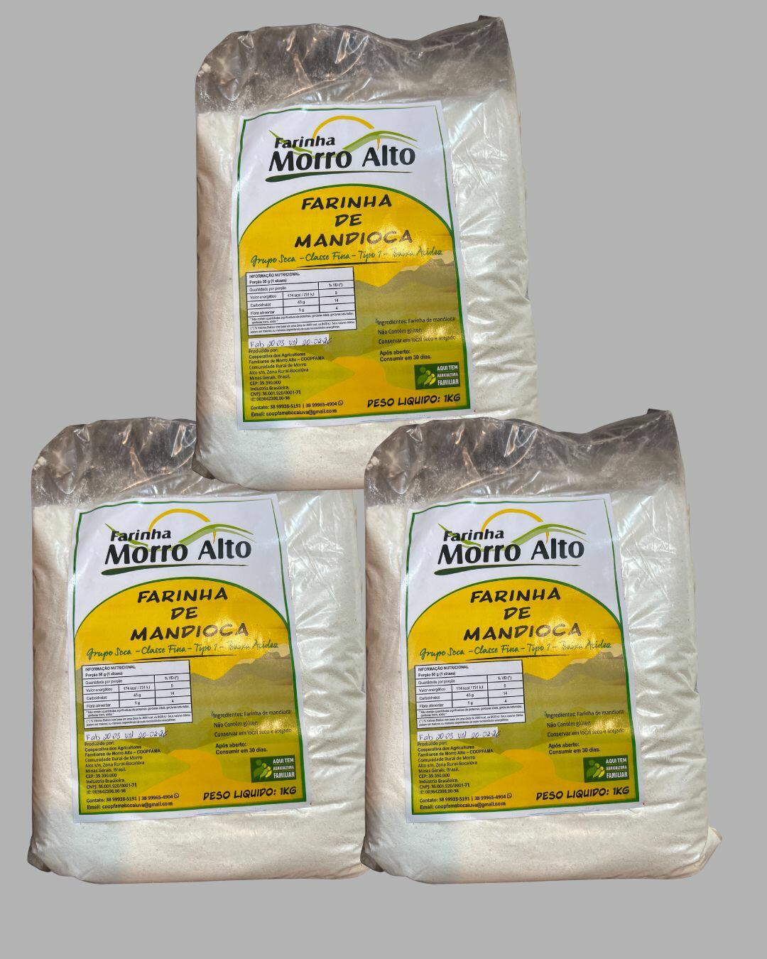 Kit Farinha de mandioca Morro Alto