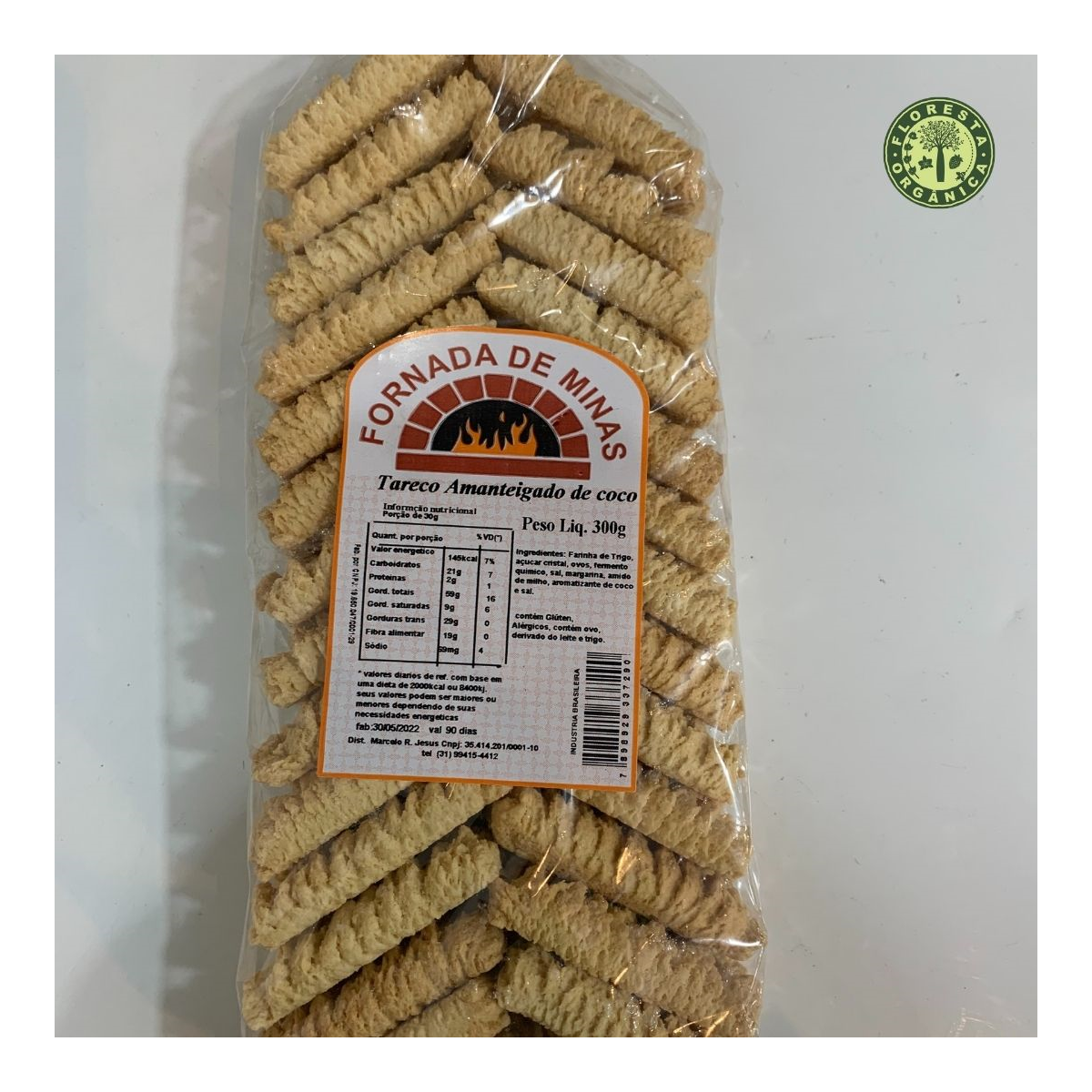 Tareco amanteigado de coco - R$14,90
