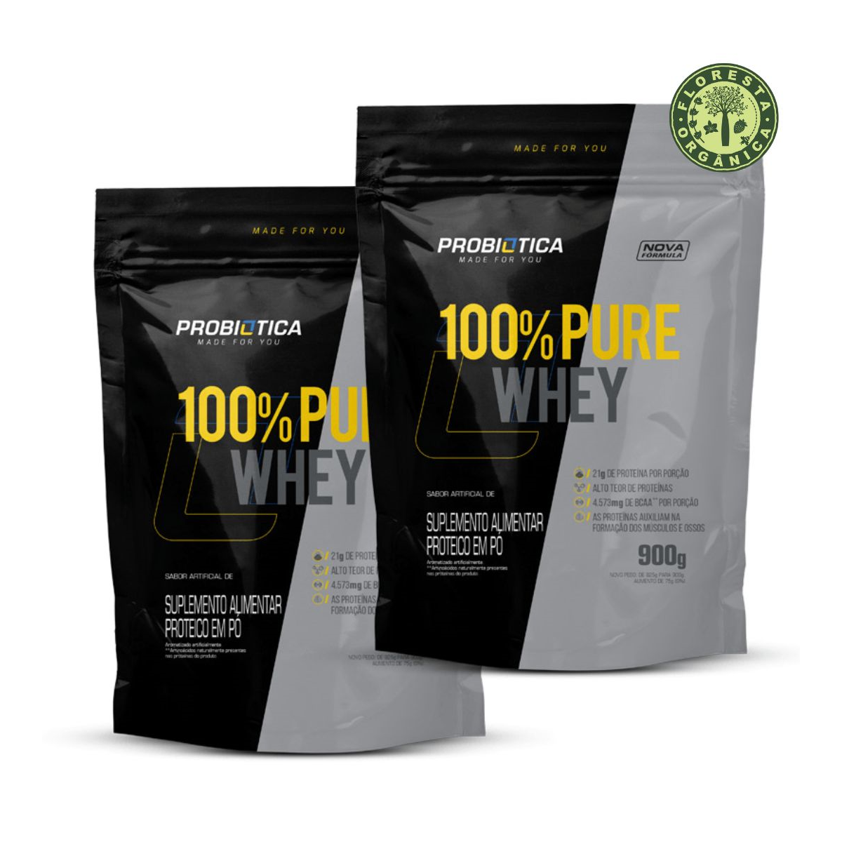 100% Pure Whey Probiotica refil - R$179,00