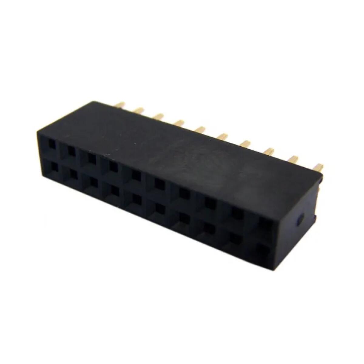 Comprar Conector Mini Header Fileira Dupla P/Pci 20V(2X10) 180G Passo 2 ...