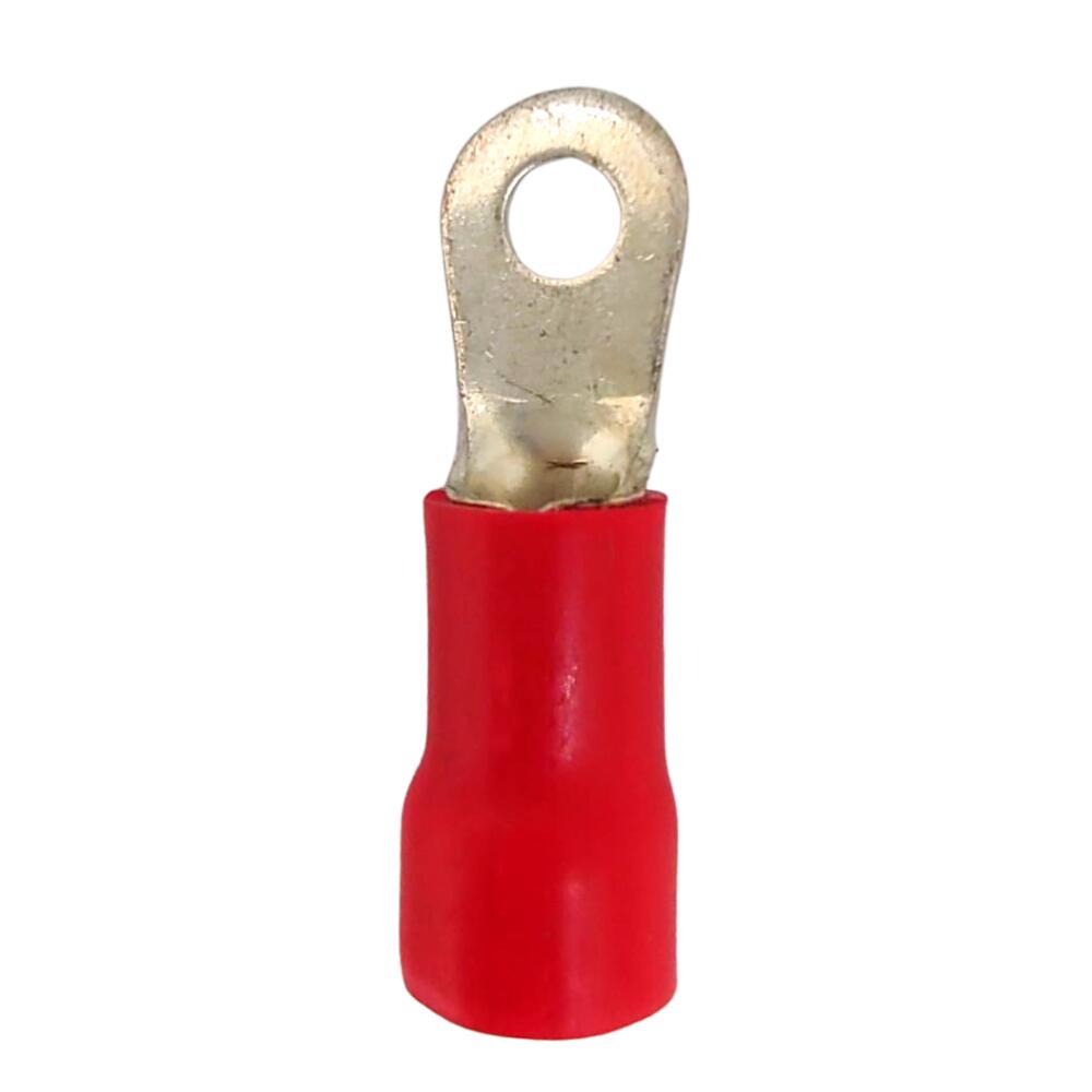 Comprar Terminal Olhal Pré Isolado Simples 10mm M4 Vermelho - a partir ...