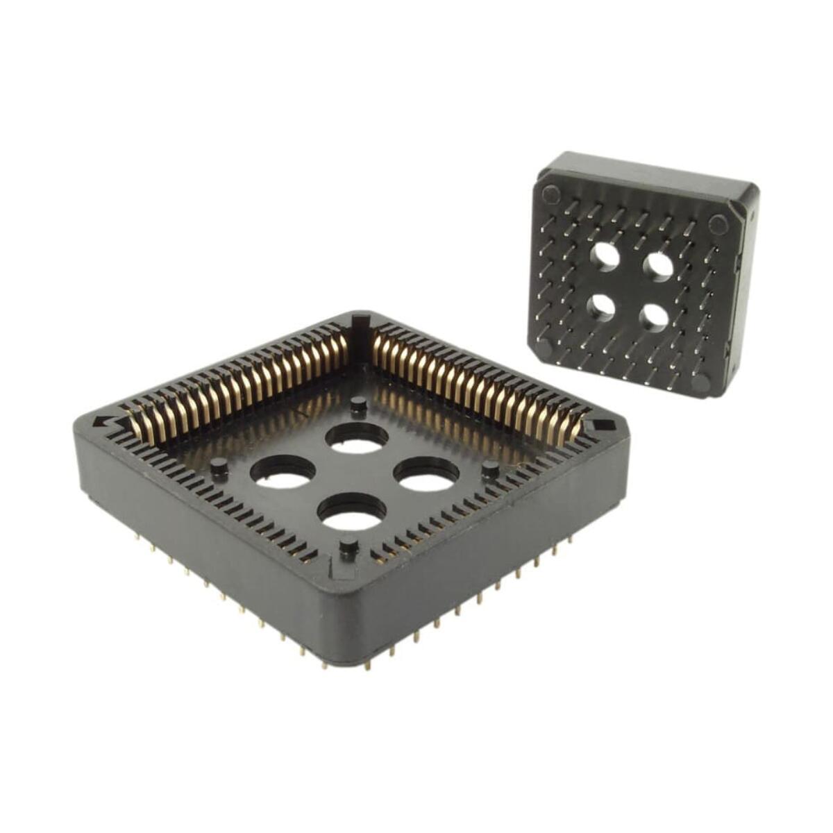 Soquete PLCC 84V Contato Estanhado SMD - a partir de R$9,07