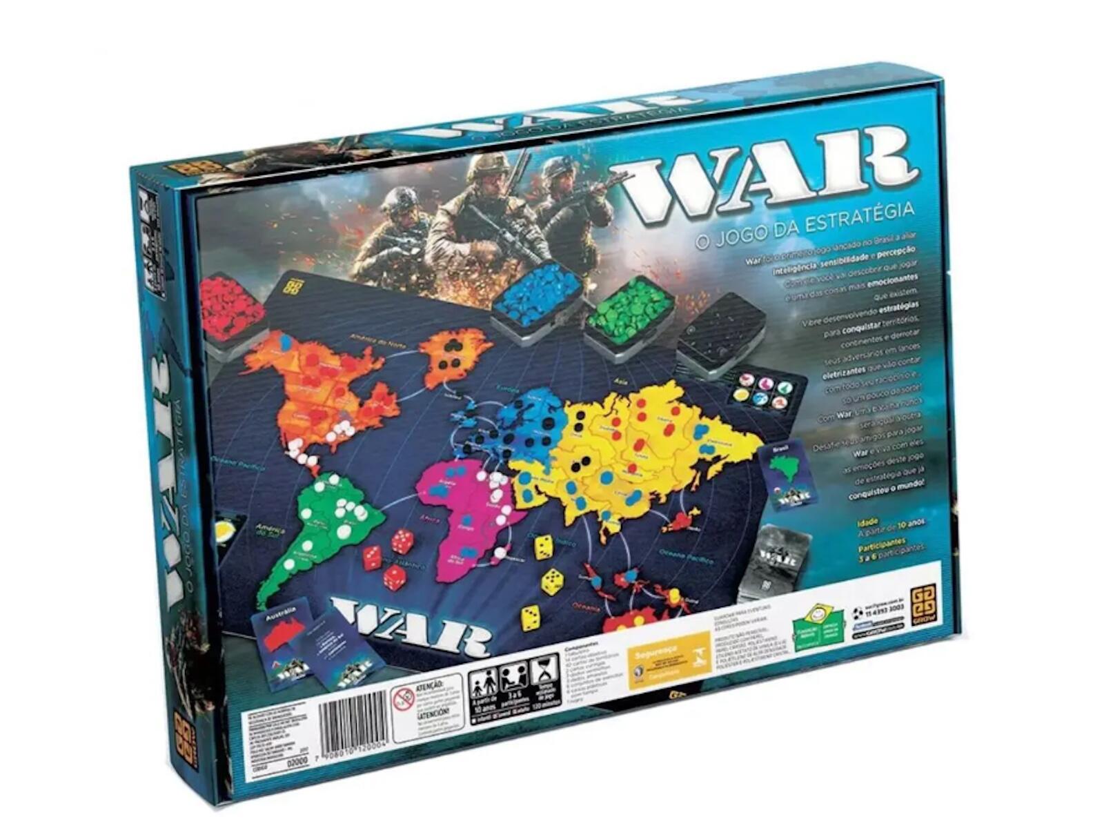 Jogo De Estratégia War Grow - R$169,99