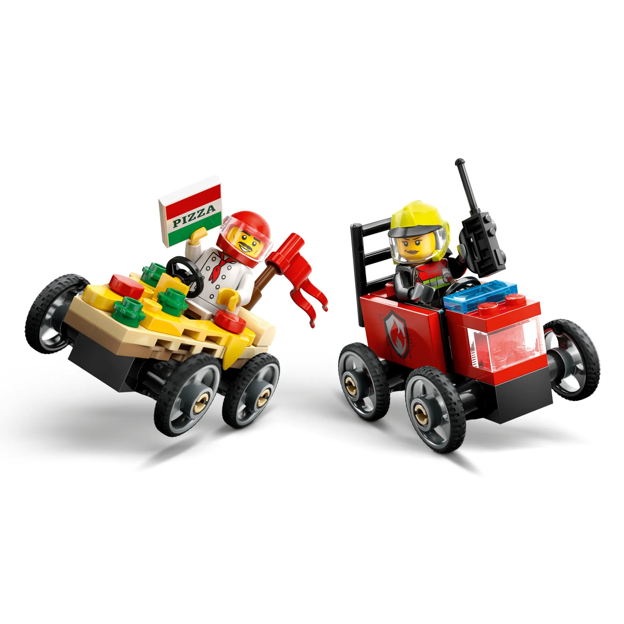 Lego City Carro De Pizza vs Caminhão De Bombeiros - 60458 - R$89,99