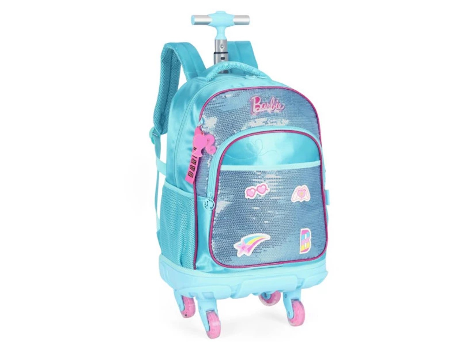 Mochila De Rodinha Barbie Azul Brilhante - MC47702BB0200UN - R$499,99