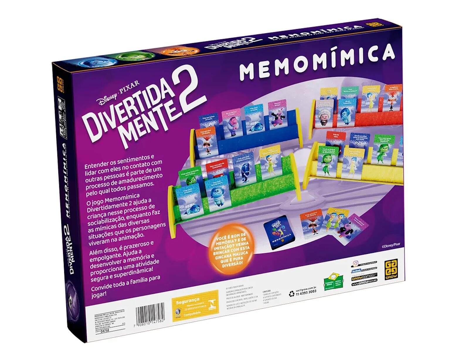 Comprar Jogo Memomímica Divertida-Mente 2 Grow - 4758 - R$109,99