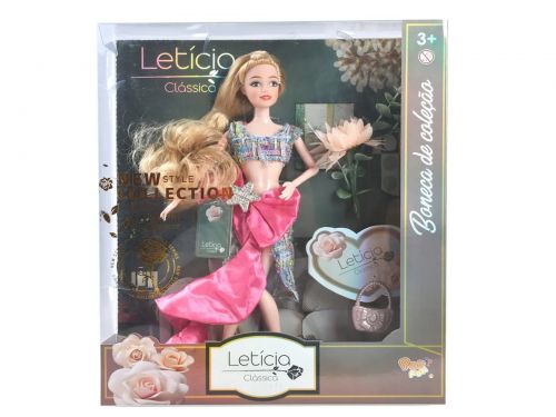 Boneca Letícia Clássica Barbie Axial - EBSC00009 - R$99,99