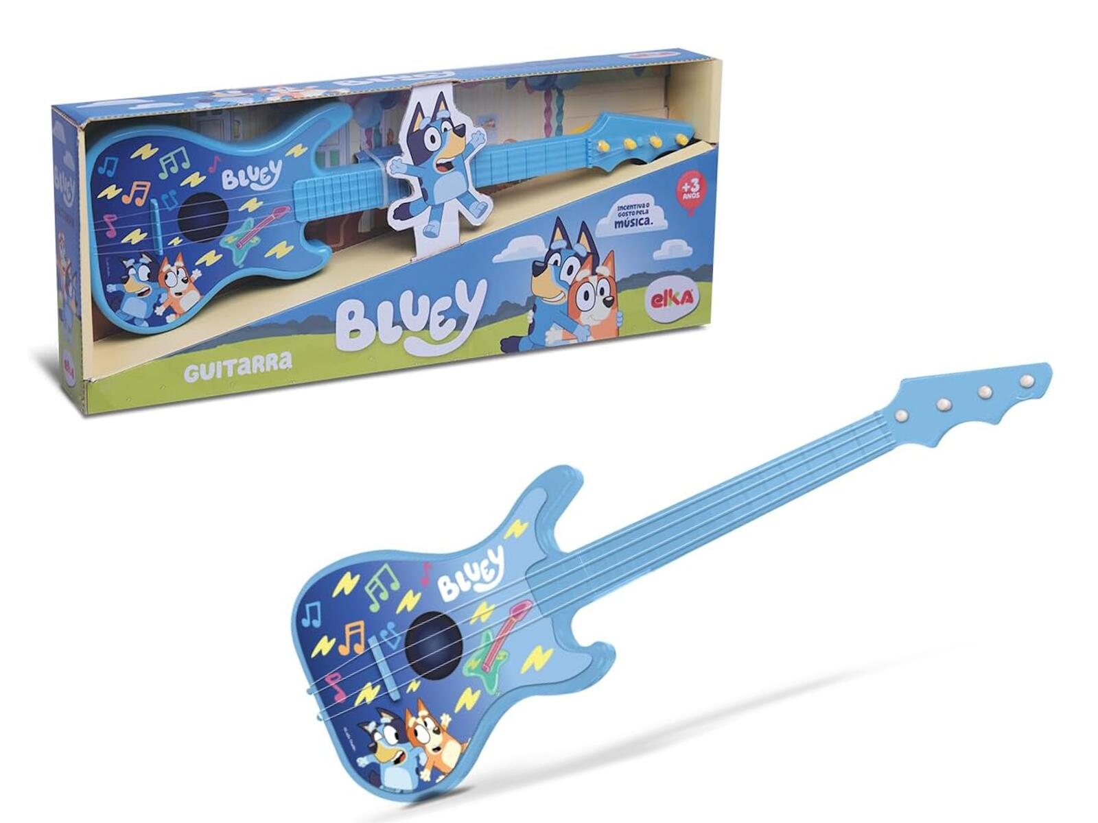 Guitarra Infantil Bluey Elka - 1312 - R$59,99