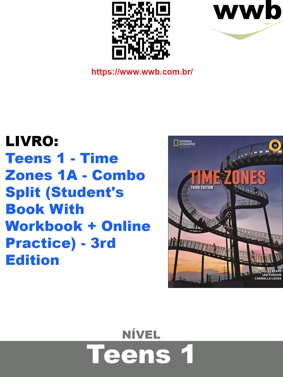 Teens 1 - Time Zones 1A - Combo Split (Student's Book With Workbook ...