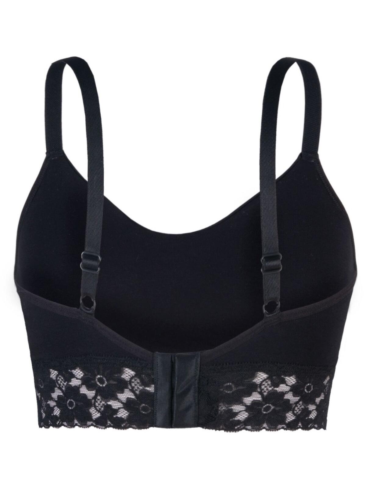 Comprar Sutiã Preto Top com Bojo Triângulo Removível sem Aro - a partir ...