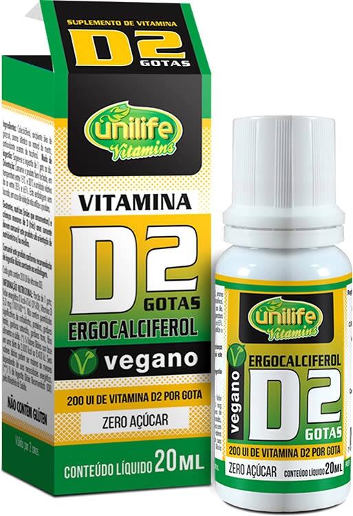 Comprar Vitamina D2 em gotas 200UI Unilife 20ml - Vegano - a partir de ...