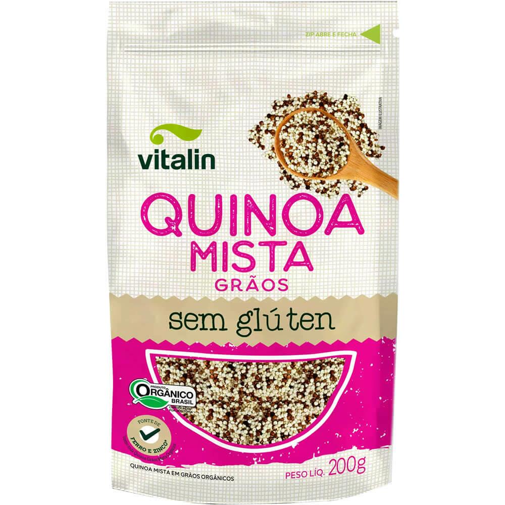 Comprar Quinoa Orgânico Mista em Grãos Vitalin 200g - a partir de R$19,33
