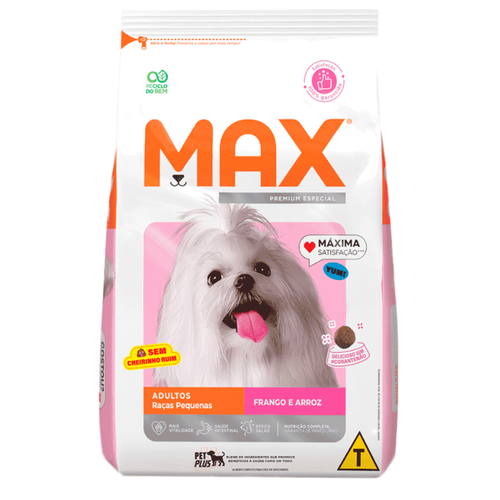 Ração Max Cães Adultos de Pequeno Porte Frango e Arroz