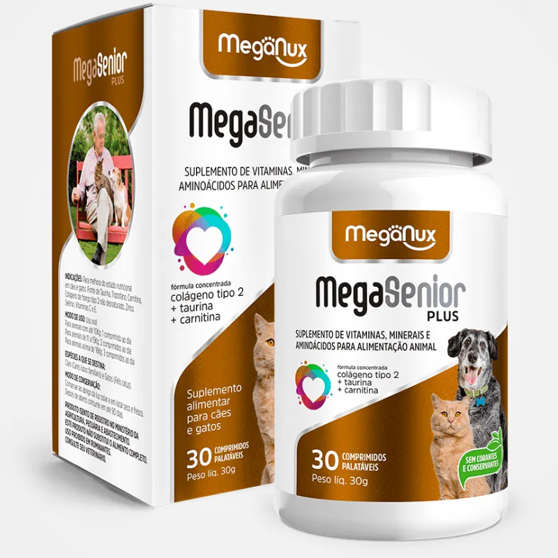 Suplemento MEGA-SENIOR PLUS Cães E gatos - Nmalls - N possibilidades ...