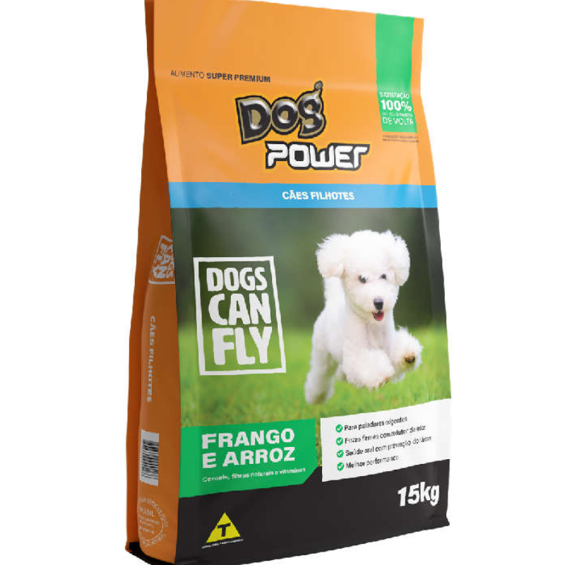 Ração Dog Power Dogs Can Fly Filhotes Frango