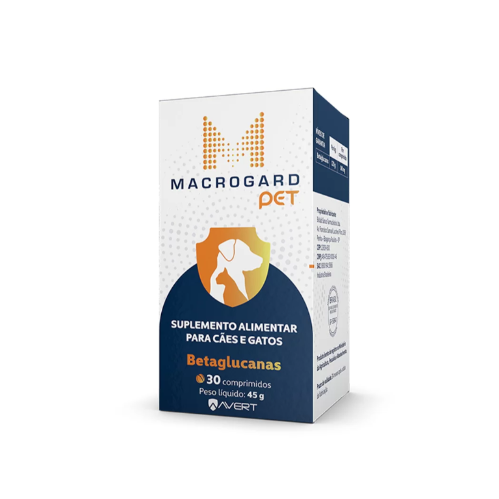 Suplemento Macrogard Pet para Cães e Gatos 30 Comprimidos - a partir de ...