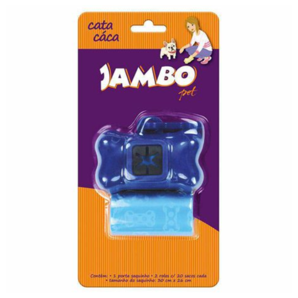 Kit Porta Saco 2 Rolos Basic Azul Jambo para Cães - a partir de R$26,09 - Nmalls - N ...