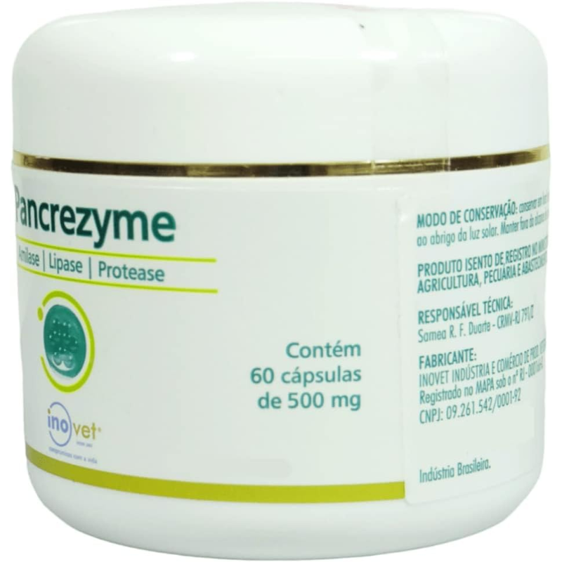 Pancrezyme 500 mg 60 Capsulas Inovet - a partir de R$155,10