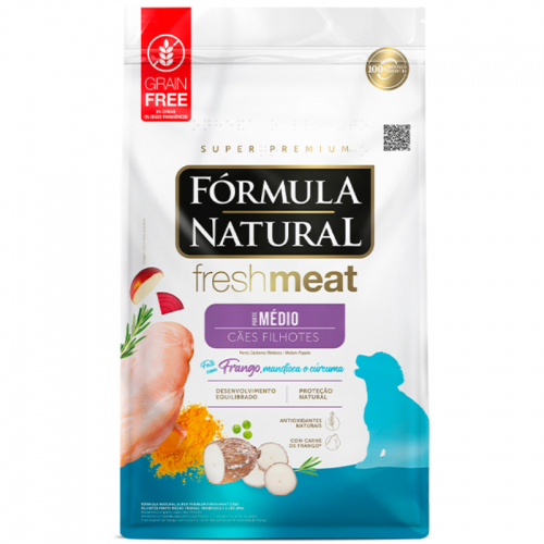 Ração Fórmula Natural Fresh Meat Filhote Médio 2,5 Kg - a partir de R ...
