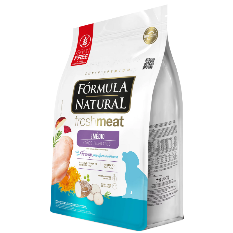Ração Fórmula Natural Fresh Meat Filhote Médio 2,5 Kg - a partir de R ...