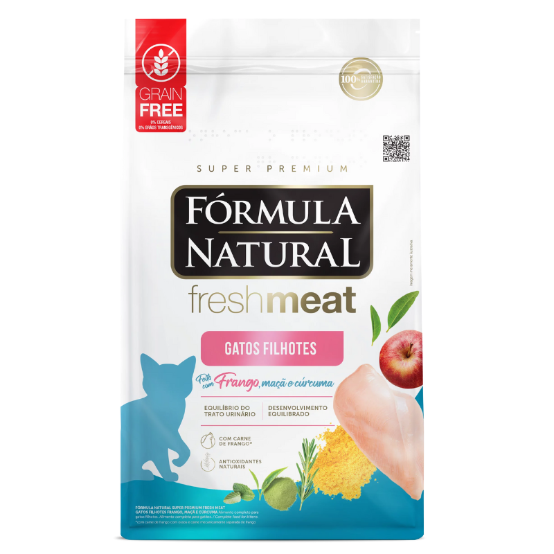 Ração Fórmula Natural Fresh Meat para Gatos Filhotes Sabor Frango 7 Kg ...