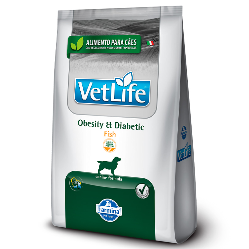 Ração Vet Life Cães Obesity & Diabetic Fish 10,1 Kg - a partir de R$662,41