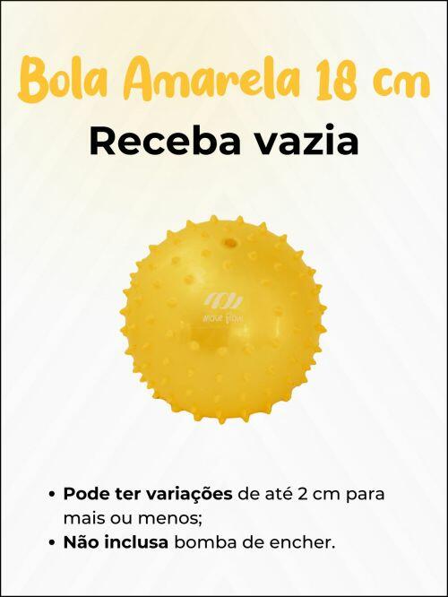 Comprar Bola Move Flow Amarela de 18 cm (receba vazia/não enviamos a ...