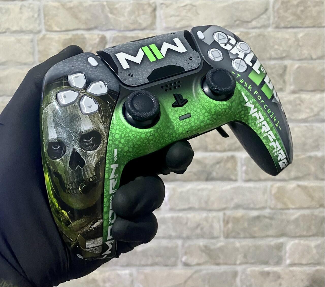 Comprar Controle Dualsense Ps5 - Personalizado Mw2 Ghost C/Paddles