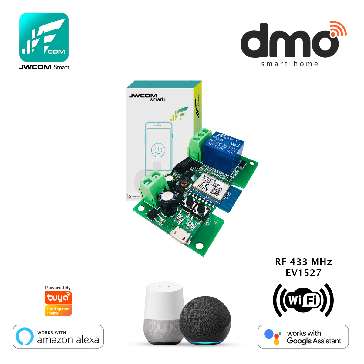 Relé WiFi Inteligente 12V/24V com Contato Seco e RF433 - a partir de R ...