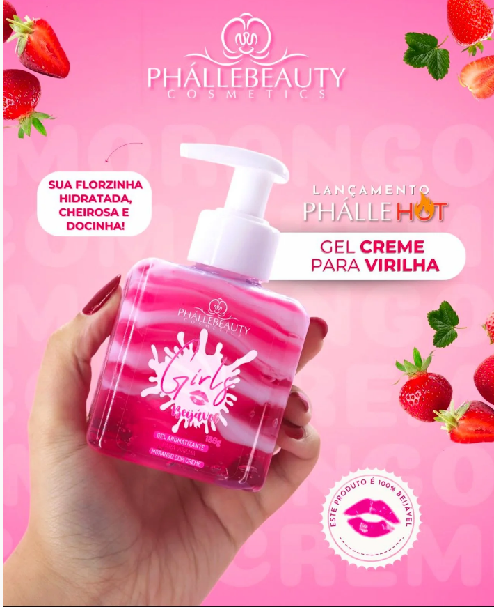 Comprar GEL PARA VIRILHA BEIJAVEL MORANGO COM CREME 180G - PHALLEBEAUTY ...