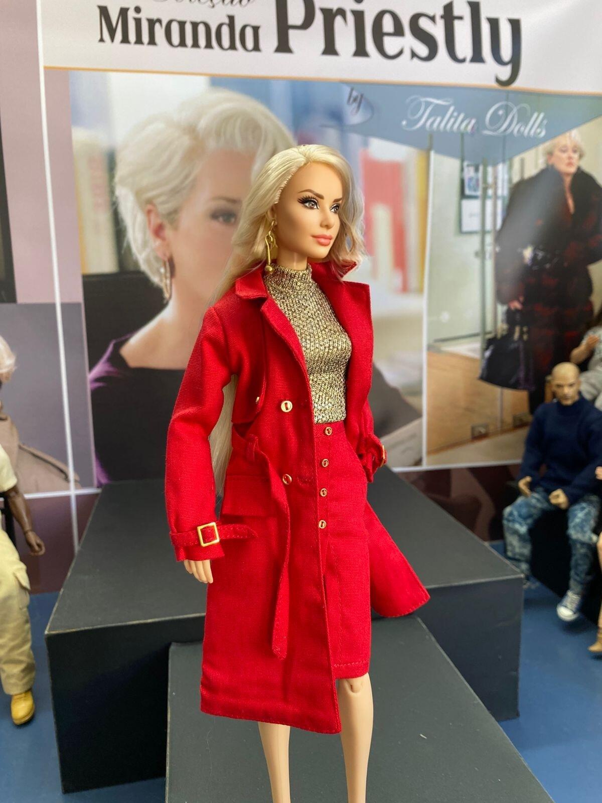 Comprar Trench coat vermelho - TD Dolls Roupas para bonecas