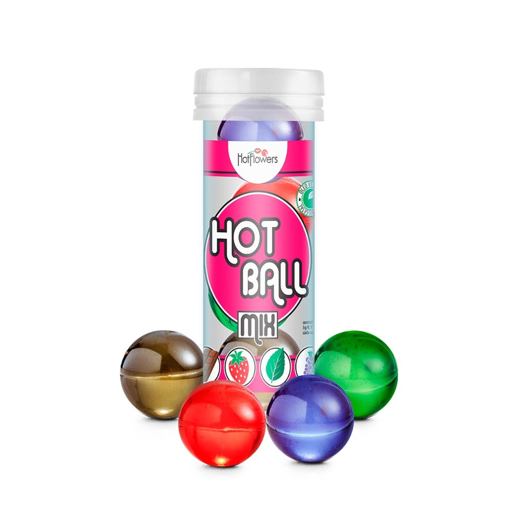 Comprar Bolinha Hot Ball Beija Muito Mix Com 4 Unid. Hot Flowers - R$10 ...
