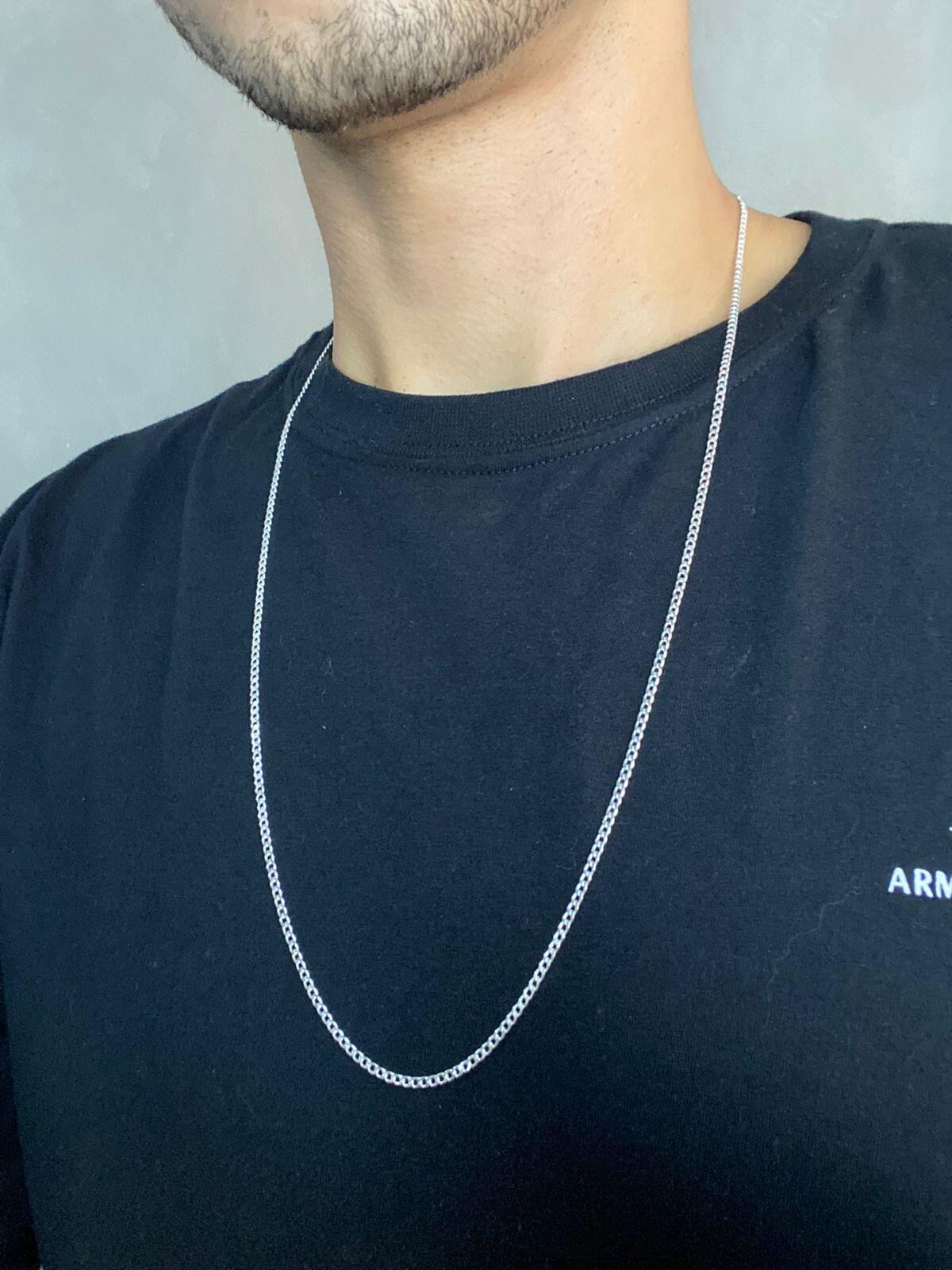 Comprar Corrente Grumet 2mm 70cm - 47 Pratas