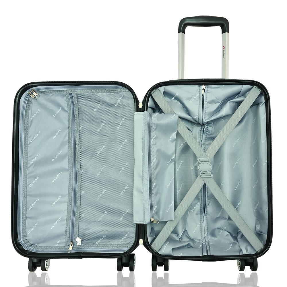 Comprar Kit Mala de Bordo 10kg Fibra ABS Cadeado com Frasqueira Gladiador C1MB - Gladiador Malas ...