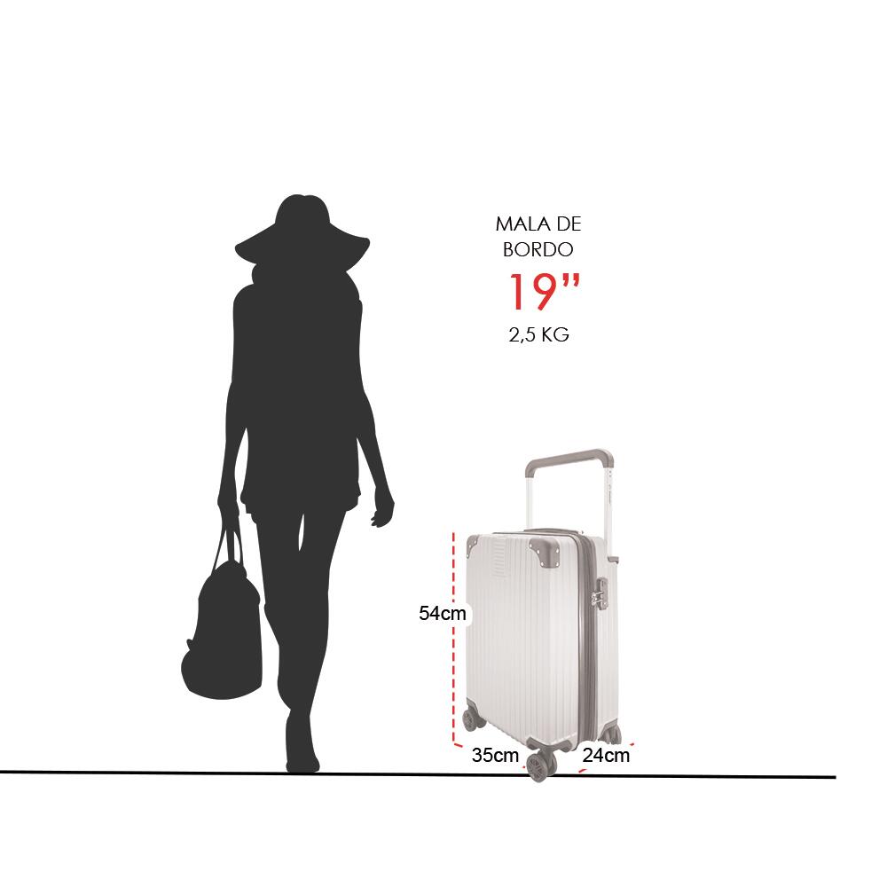 Mala de Viagem 10Kg Gladiador Wide TSA Rodas Giratórias 360º - de R$384,03 a R$426,70