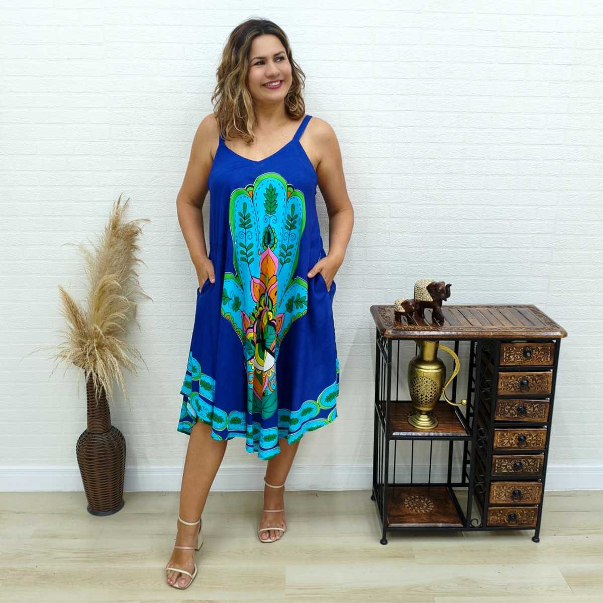 Vestido Trapézio Indiano ? Conforto e Estilo Soltinho
