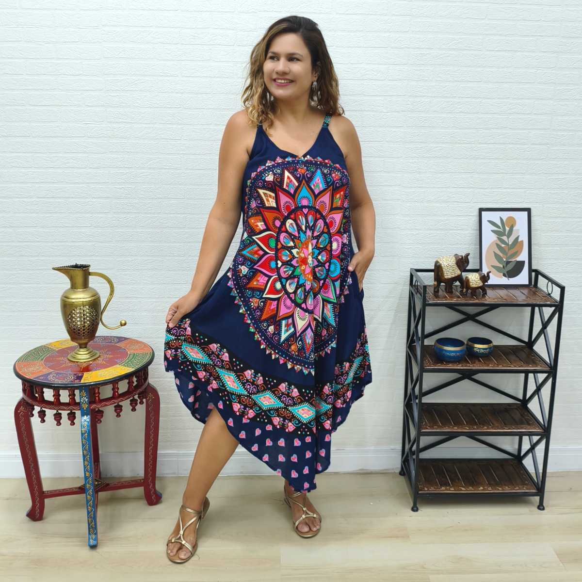 Vestido Trapézio Indiano ? Conforto e Estilo Soltinho