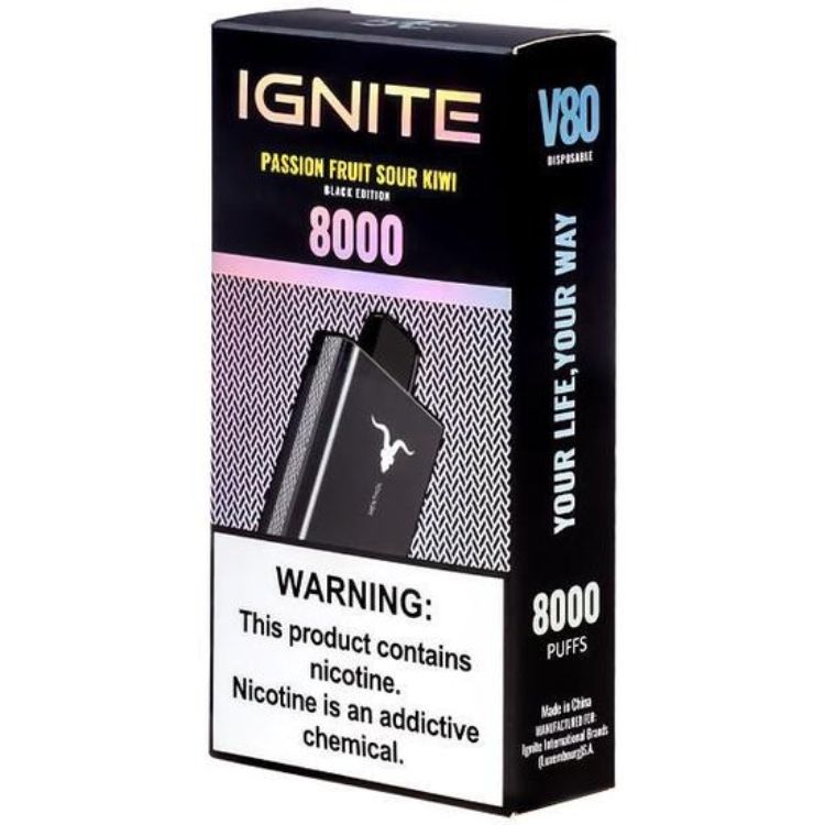Ignite V80: Pod Descartável com 8000 Puffs
