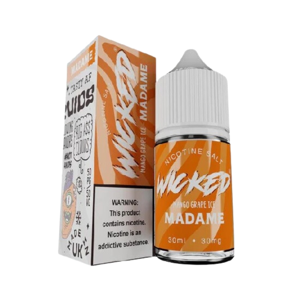 Wicked: Juice NicSalt Mango Grape Ice Madame