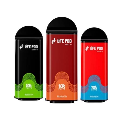 Life Pod Refil: Eco 2 com 10000 puffs e 48 sabores!