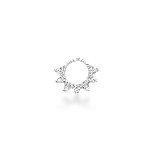 Comprar Piercing de Prata 925 para Daith Cravejado Spike