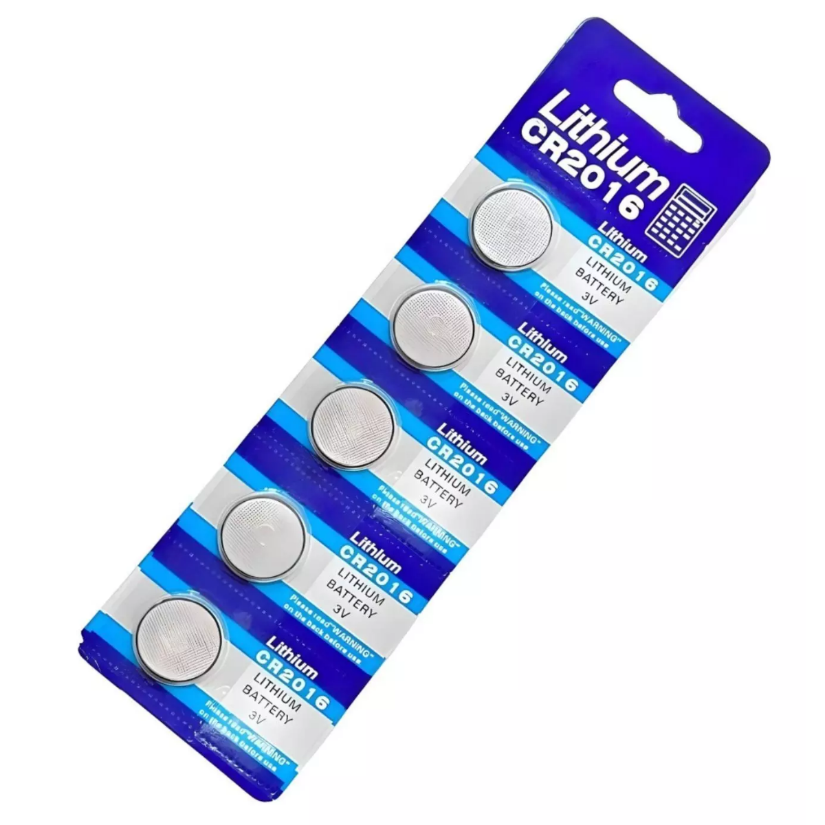 Cartela De Bateria Lithium CR2016 3V Com 5 Unidades - a partir de R$7,12