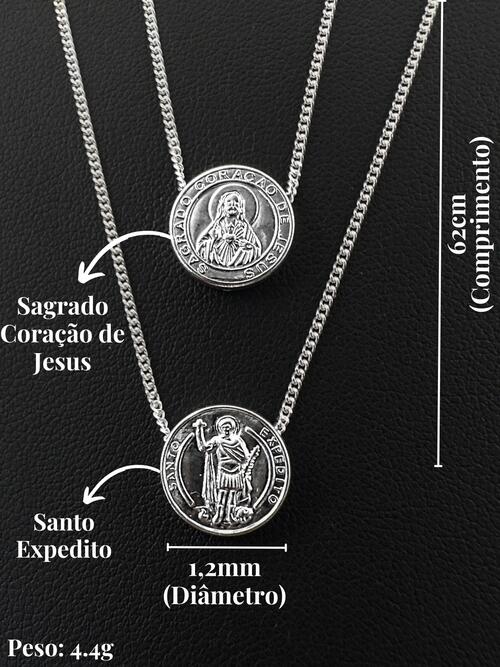 Comprar Escapulário Santo Expedito em Prata 925 - R$300,00