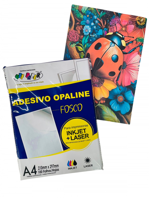 Papel Opaline Fosco Auto Adesivo A4 90g 100 Folhas Off Paper - a partir ...